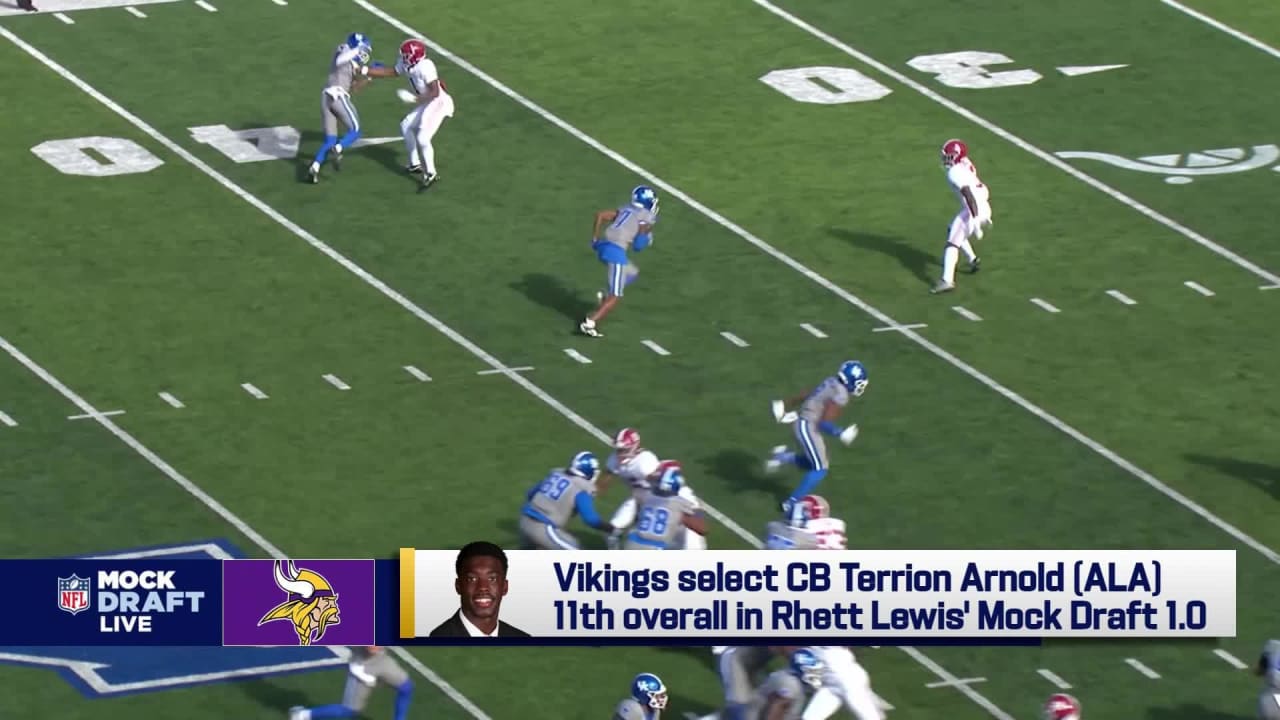 NFL Network's Rhett Lewis projects Minnesota Vikings to use No. 11 pick ...