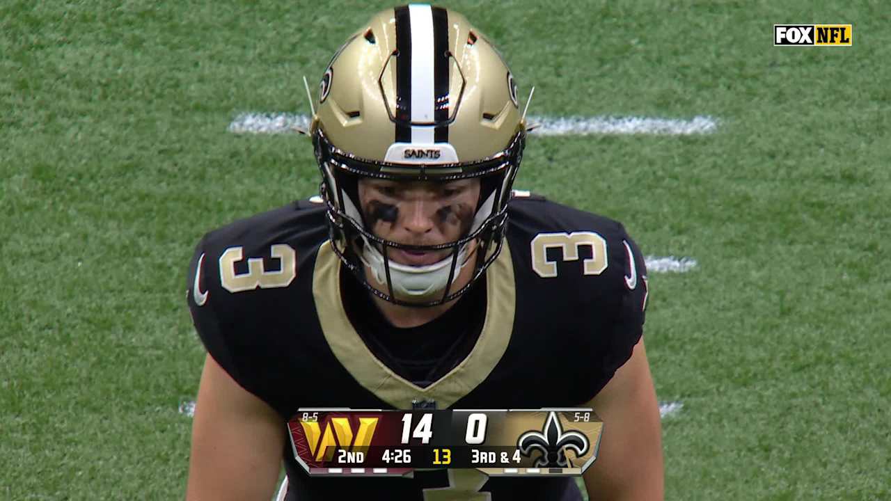 Washington Commanders safety Jeremy Chinn sacks New Orleans Saints ...