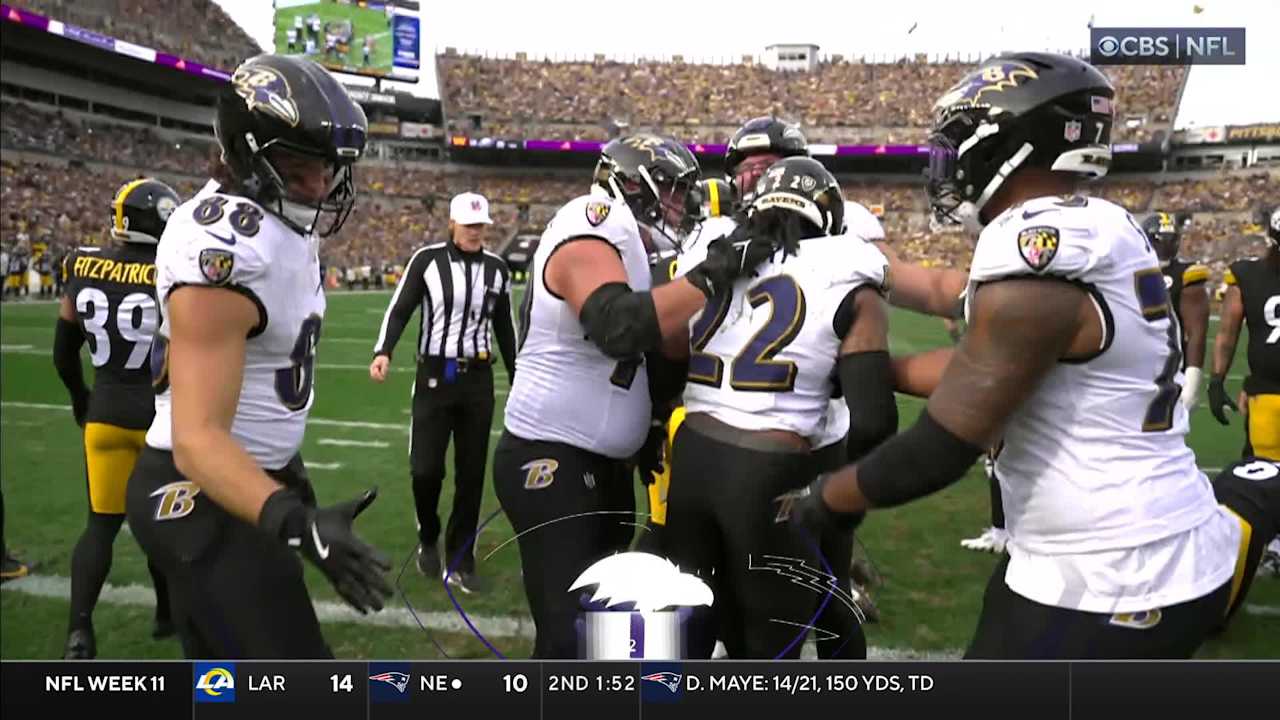 Baltimore Ravens running back Derrick Henry's 13th TD run of 2024 gets ...