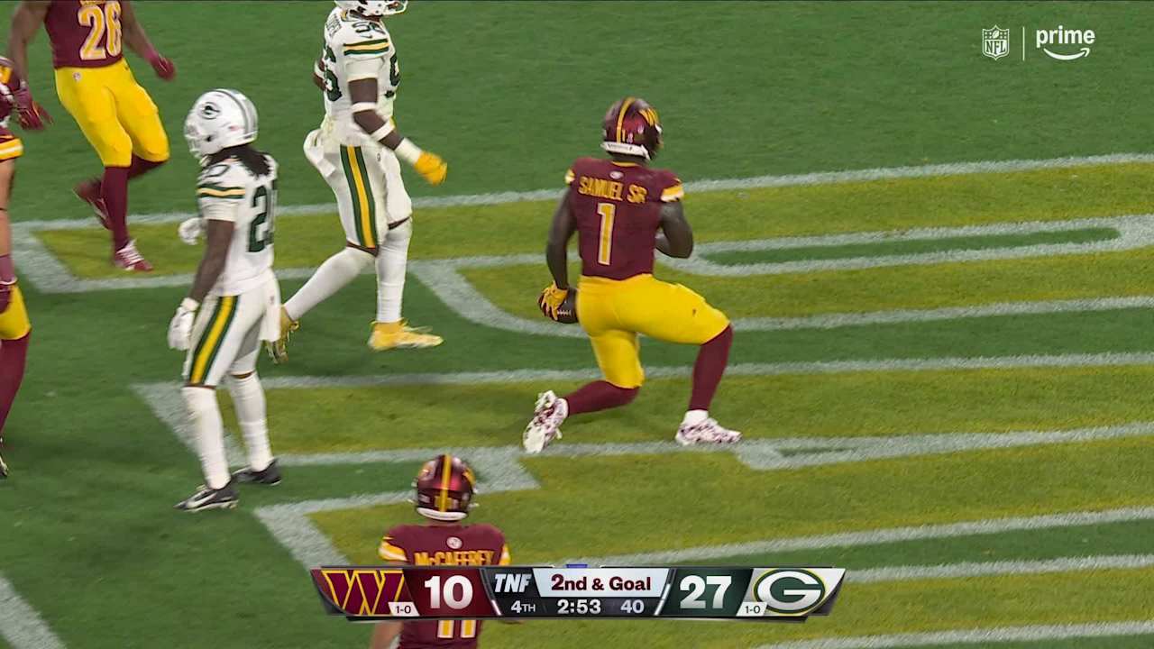 Washington Commanders wide receiver Deebo Samuel's touchdown marks ...