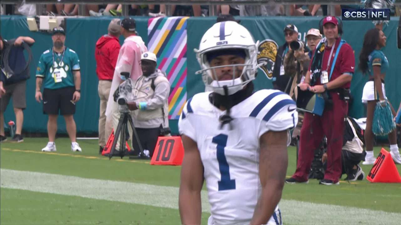 Indianapolis Colts wide receiver Josh Downs absorbs hit-stick tackle ...
