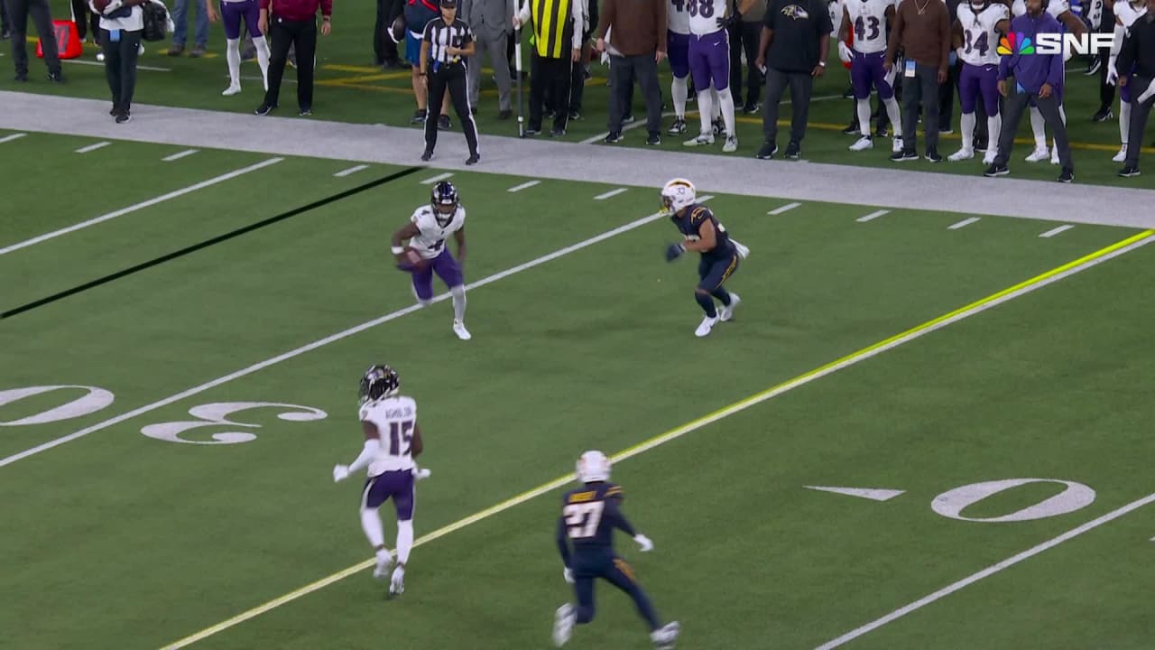 Baltimore Ravens wide receiver Zay Flowers shows off his slick moves on ...