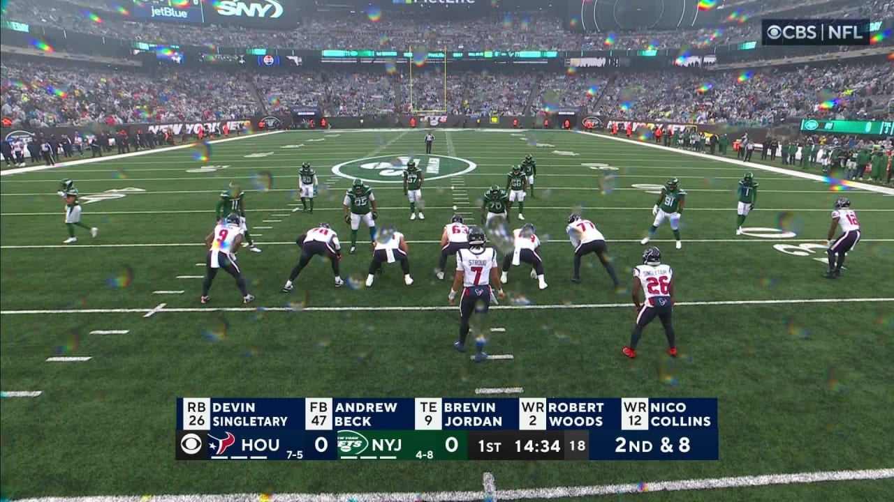 Houston Texans wide receiver Nico Collins' 13-yard catch and run moves ...