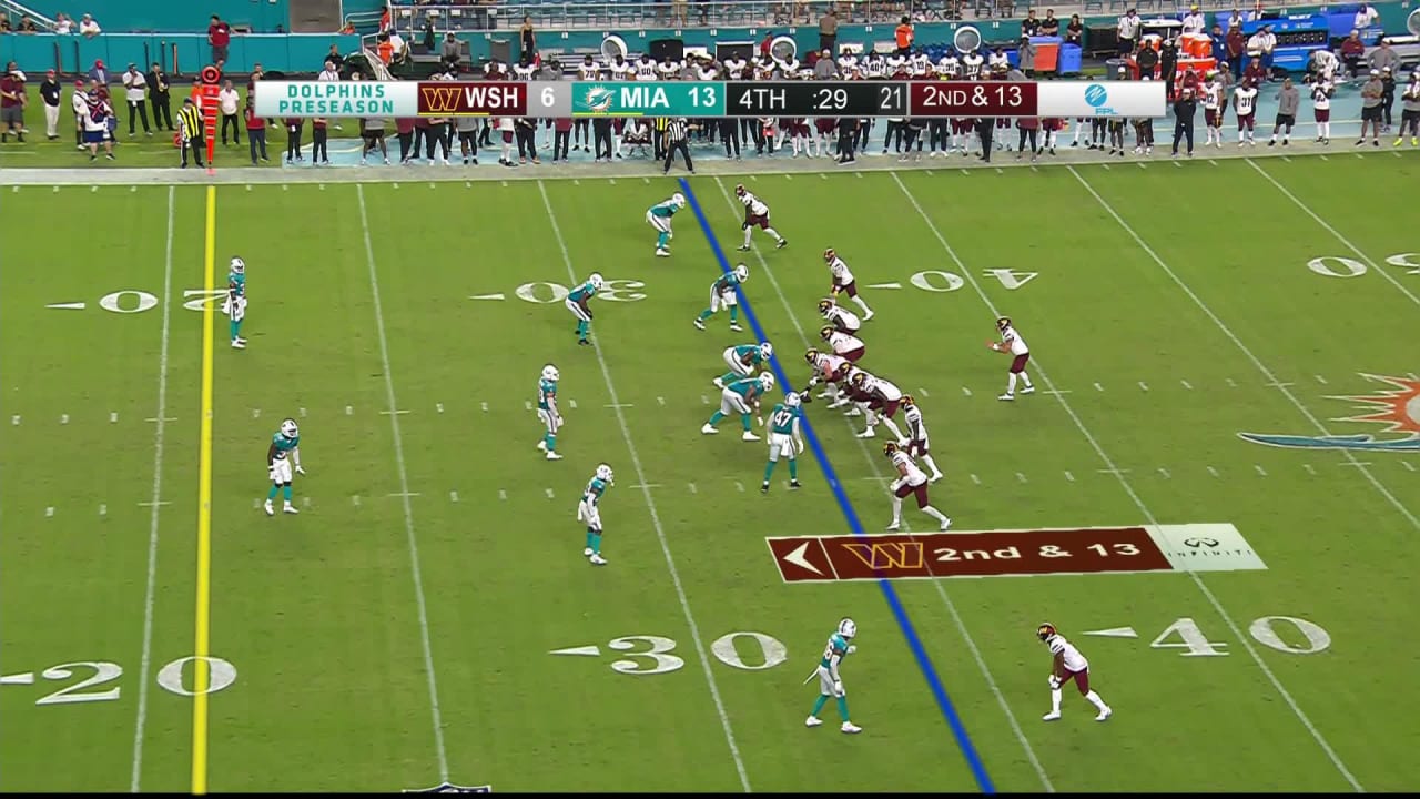 Washington Commanders quarterback Trace McSorley connects with running ...