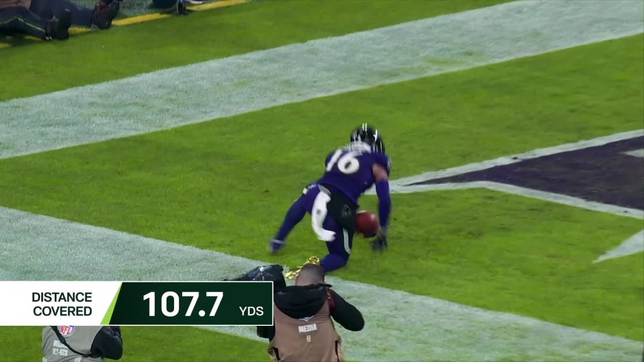 Numbers behind Ravens' OT punt return TD vs. Rams | Next Gen Stats