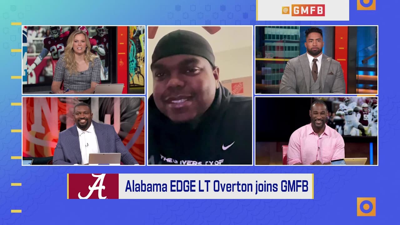 Edge prospect LT Overton wakes up with 'GMFB' to discuss his draft process