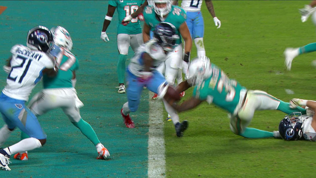 Miami Dolphins running back Raheem Mostert's TD lunge gives Dolphins' 6 ...
