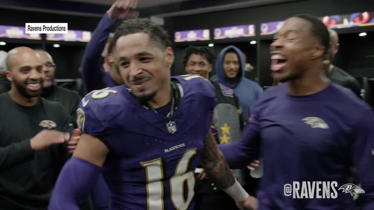 Inside Baltimore Ravens locker room following Week 14 win vs. Rams
