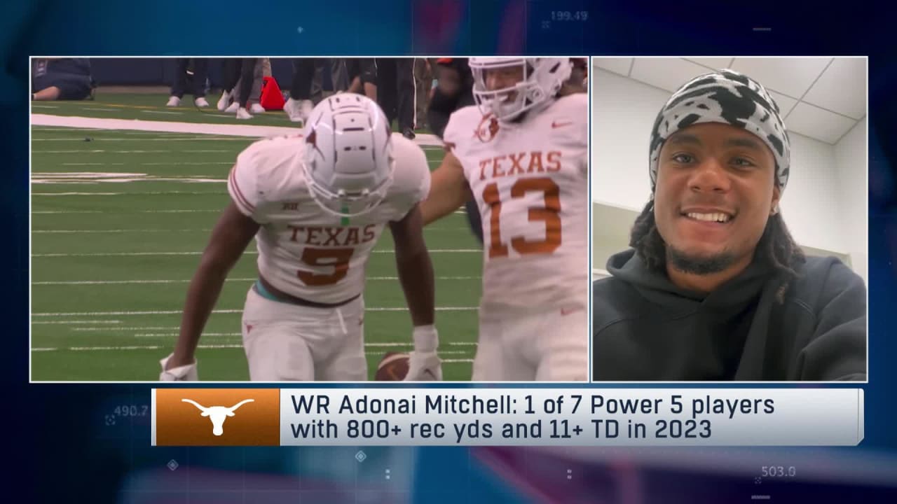 Texas wide receiver prospect Adonai Mitchell joins 'Path to the Draft ...