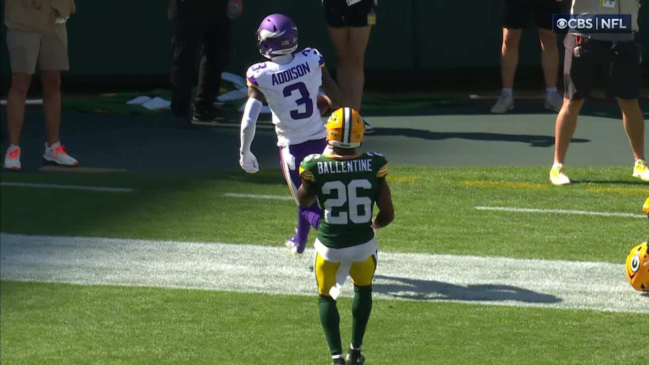 Minnesota Vikings wide receiver Jordan Addison's end-around TD run ...