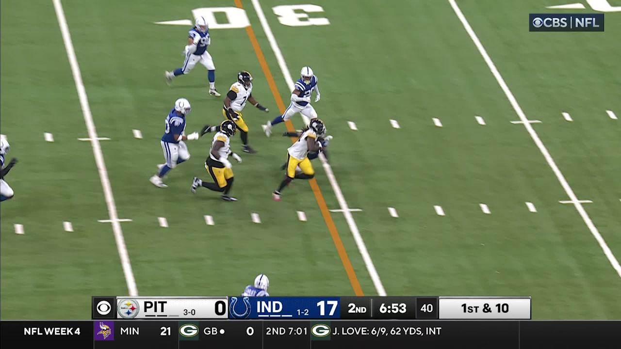 Pittsburgh Steelers quarterback Justin Fields steps up and find running ...