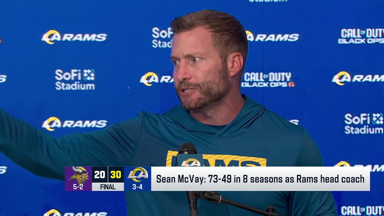 Los Angeles Rams head coach Sean McVay reflects on team's 'Thursday ...