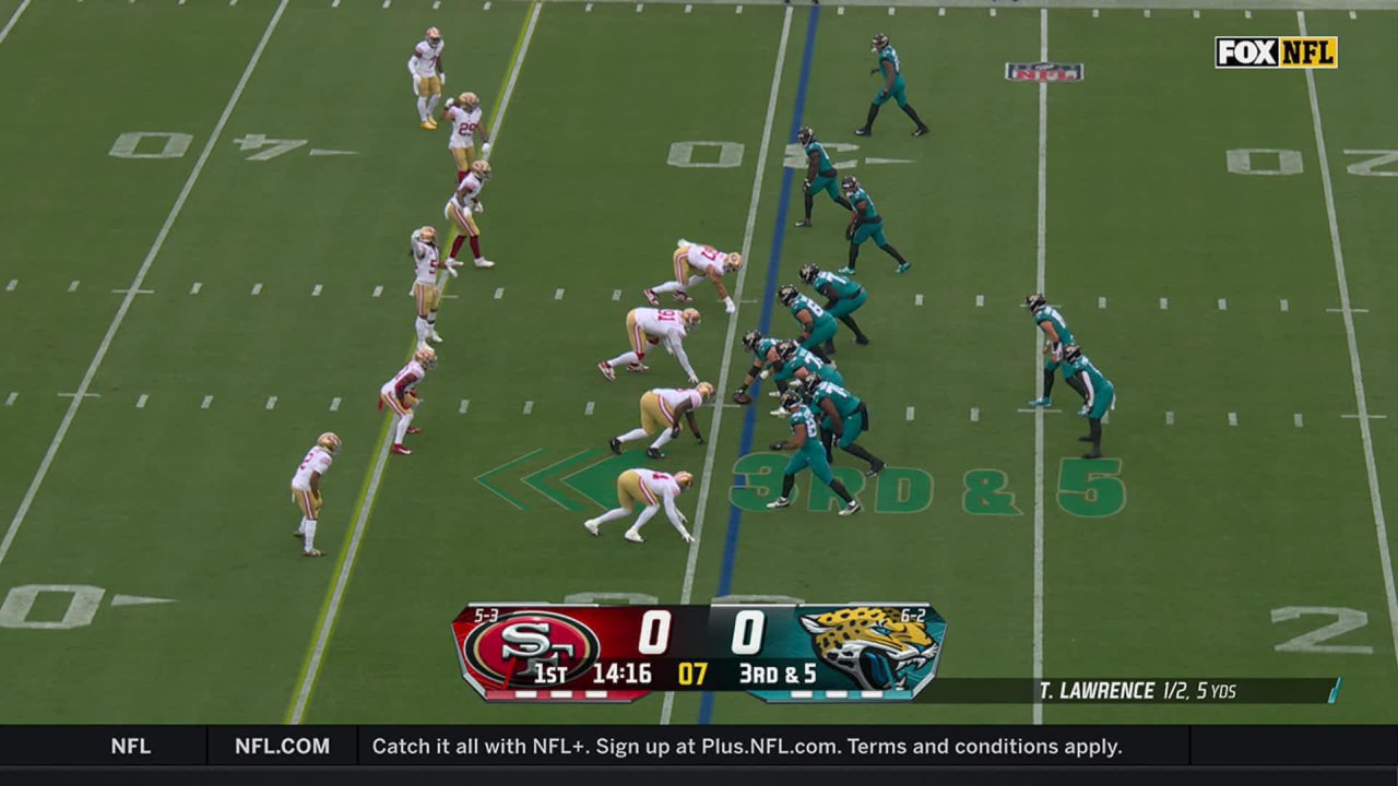 San Francisco 49ers' defense collapses pocket forcing Jacksonville ...