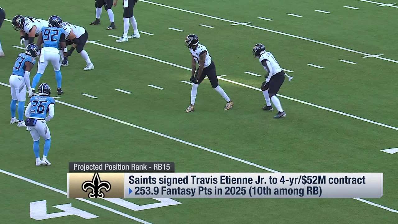 New Orleans Saints running back Travis Etienne Jr.'s fantasy impact ...
