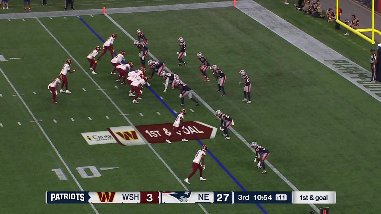 Washington Commanders running back Jeremy McNichols powers his way in ...