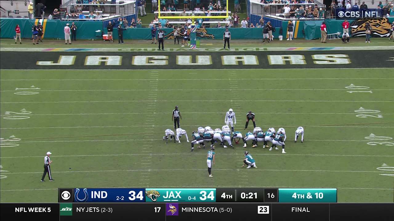 Jacksonville Jaguars rookie kicker Cam Little's 49-yard field goal ...