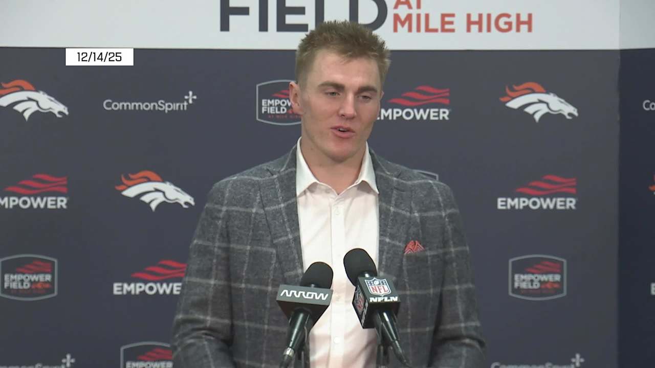 Denver Broncos quarterback Bo Nix on playing his best in the big moments