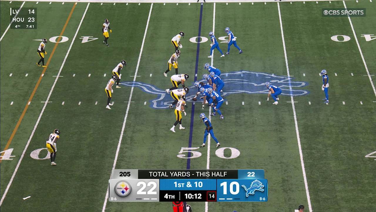 Detroit Lions wide receiver Kalif Raymond's 14-yard reception comes on ...