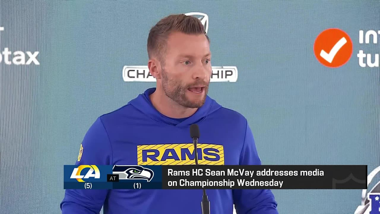Los Angeles Rams head coach Sean McVay on facing Seattle Seahawks a ...