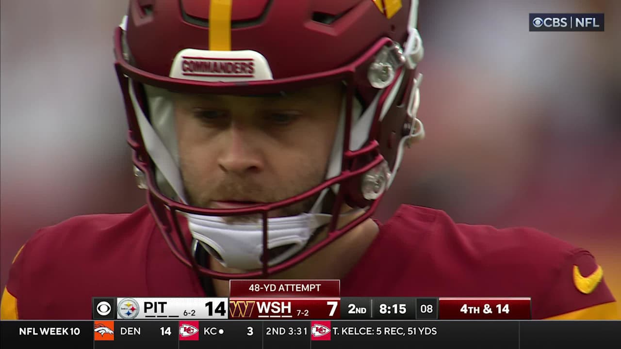 Washington Commanders kicker Zane Gonzalez's first NFL field goal in ...