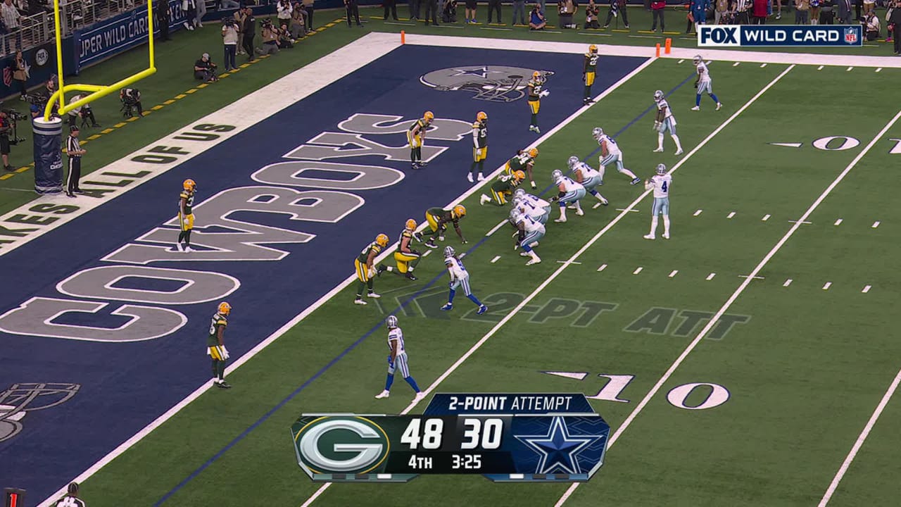 Dallas Cowboys quarterback Dak Prescott's untouched two-point ...