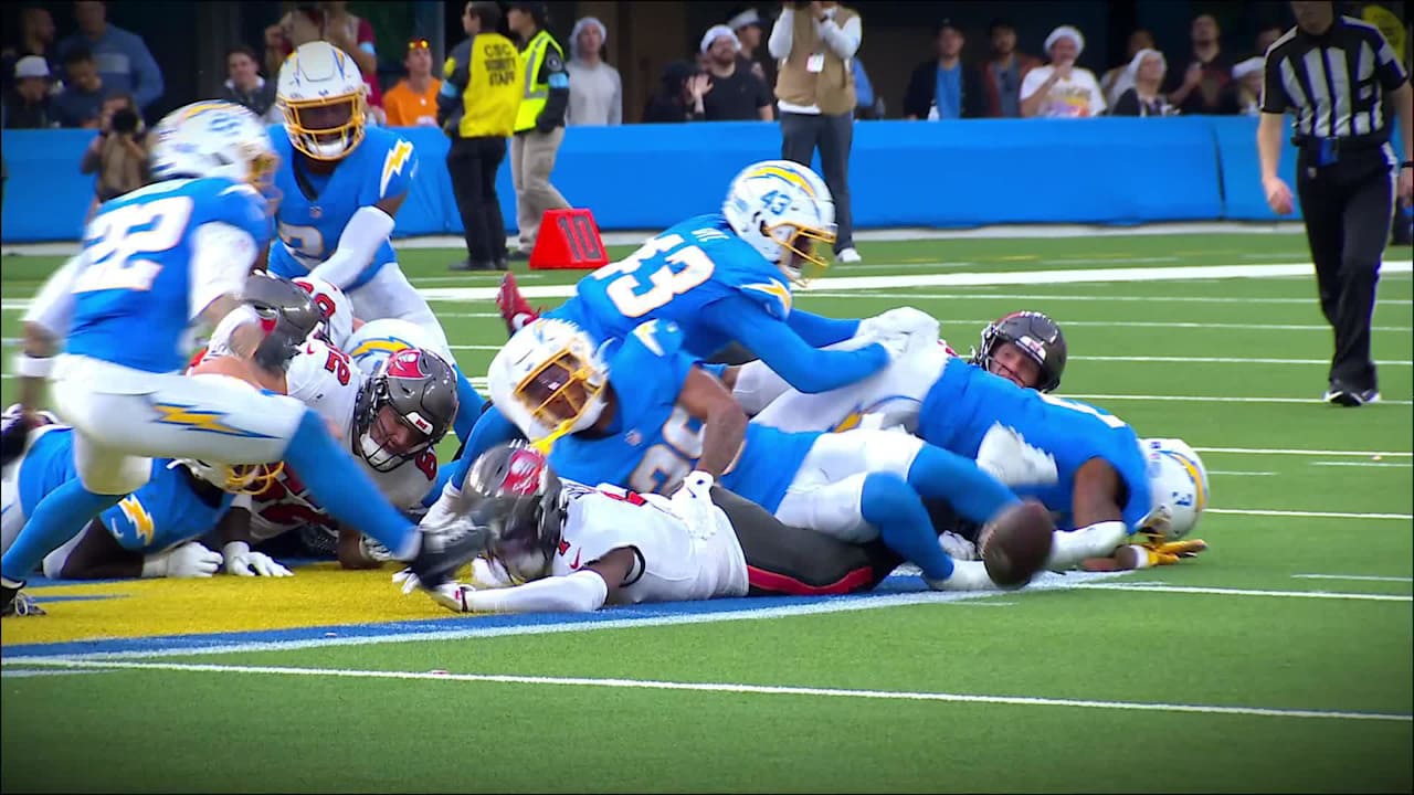 Los Angeles Chargers cornerback Elijah Molden scoops up Tampa Bay ...