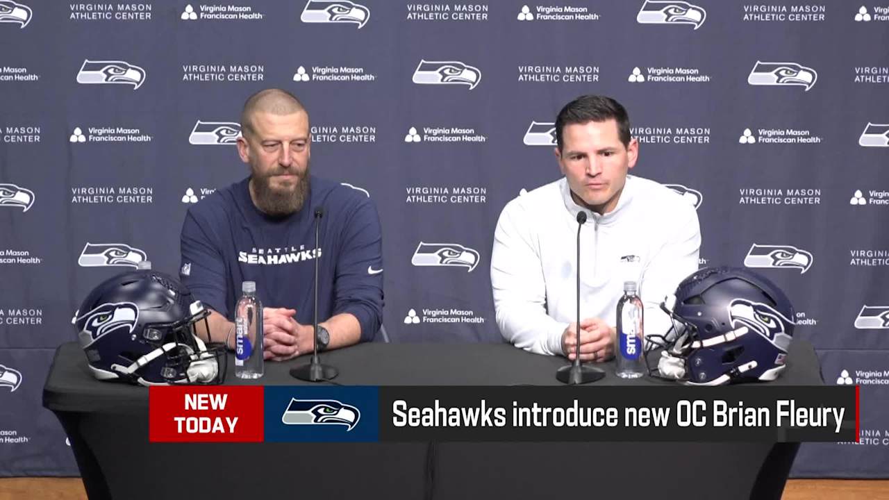 Seattle Seahawks introduce new offensive coordinator Brian Fleury ...