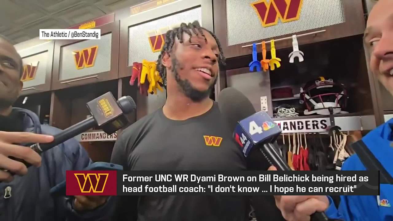 Washington Commanders wide receiver Dyami Brown on Bill Belichick UNC ...