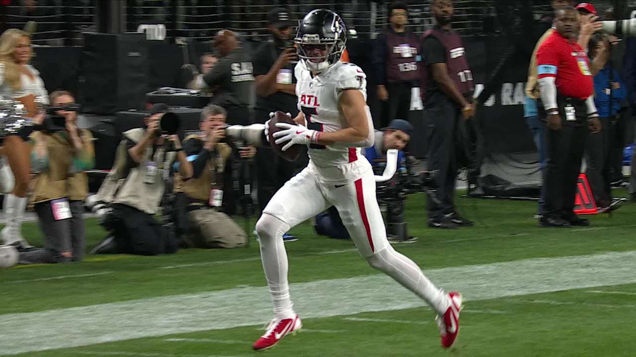 Atlanta Falcons wide receiver Drake London burns Las Vegas Raiders ...