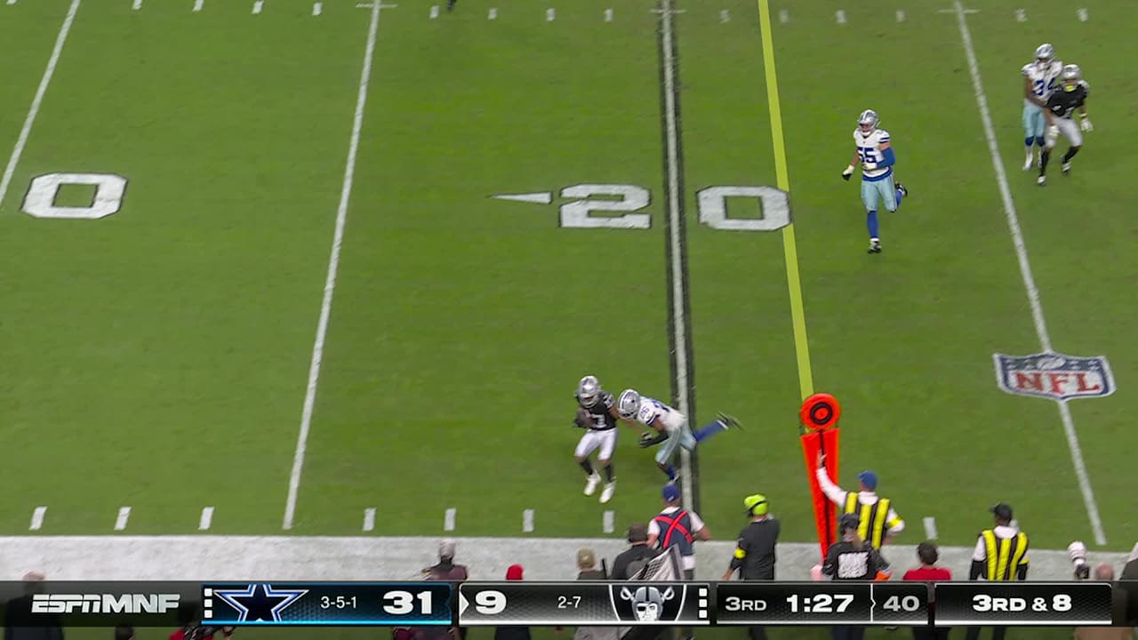 Las Vegas Raiders wide receiver Tyler Lockett's toe-tapping grab gives ...