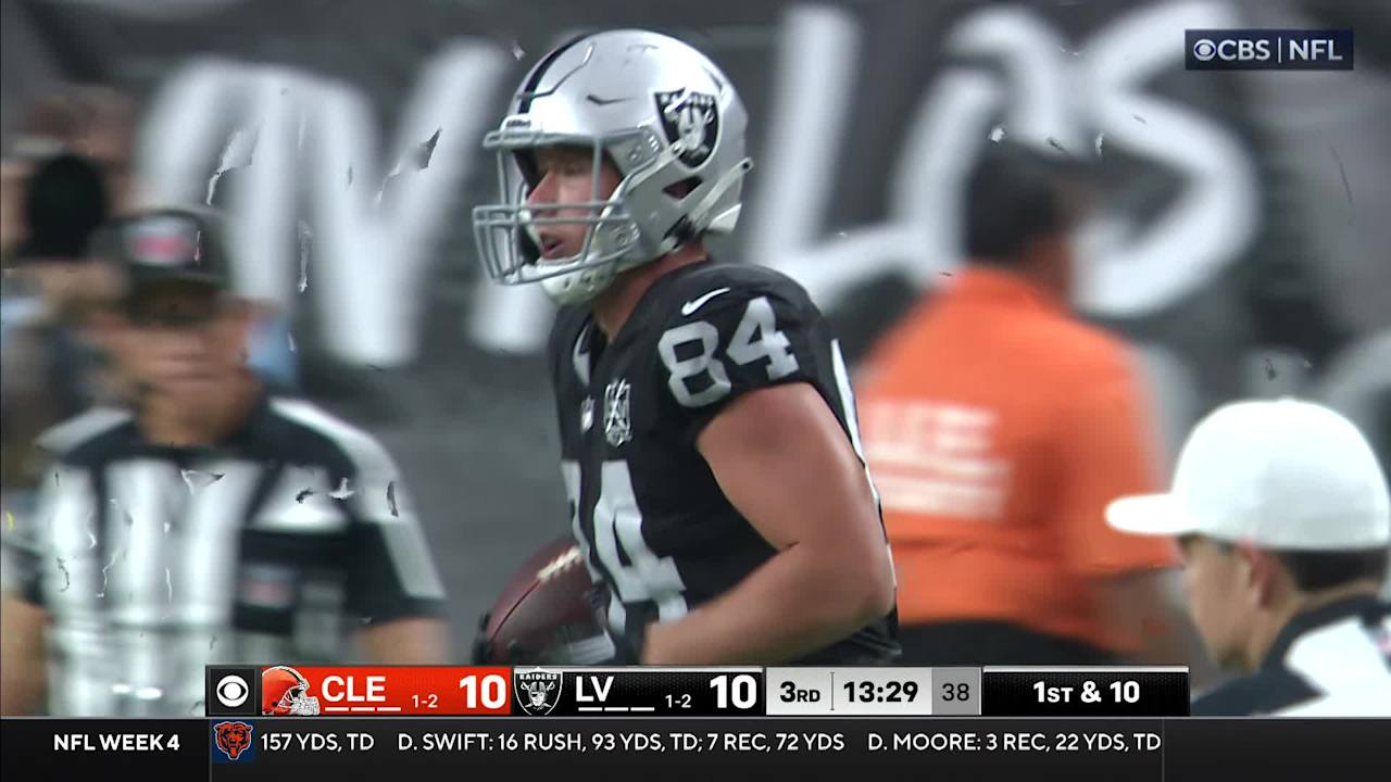 Las Vegas Raiders tight end Harrison Bryant burns former team on chain ...
