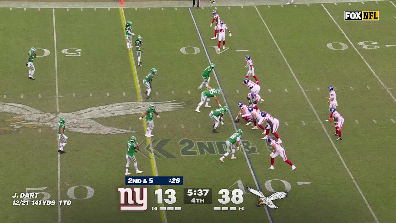New York Giants quarterback Jaxson Dart's long-lasting scramble ends ...