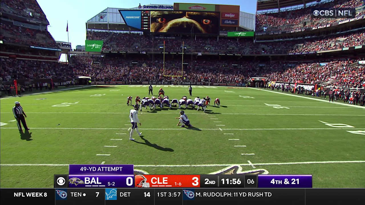 Baltimore Ravens kicker Justin Tucker's 49-yard field goal brings ...