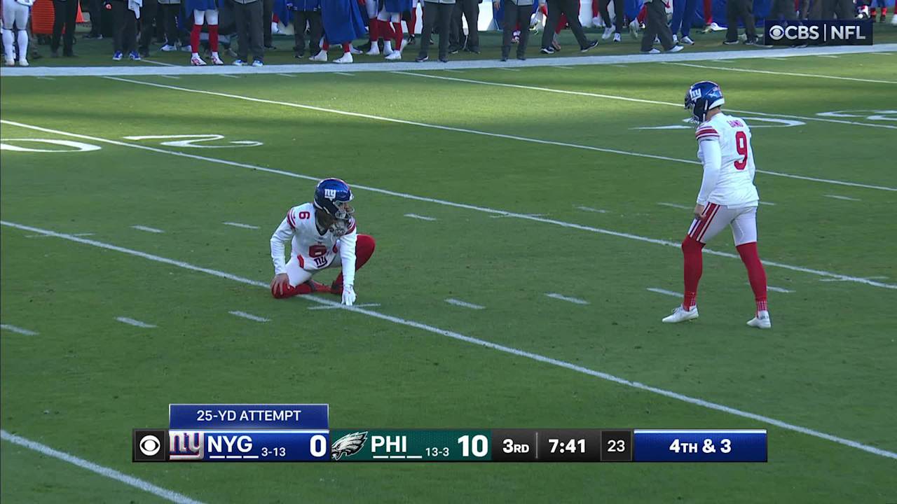 New York Giants' kicker Graham Gano's 25-yard field goal gets Giants on ...