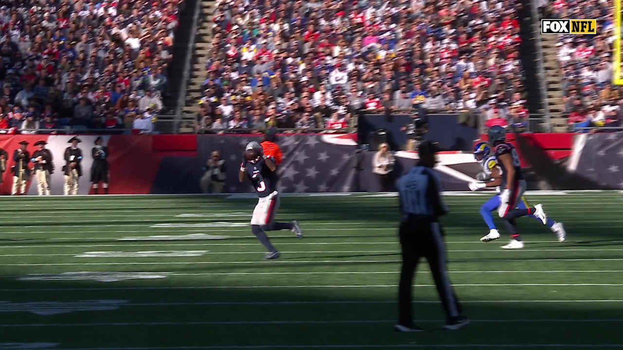 New England Patriots wide receiver Demario Douglas finds open space on ...