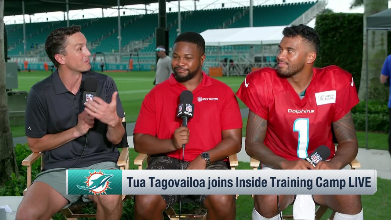 Miami Dolphins quarterback Tua Tagovailoa talks to NFL Network's ...