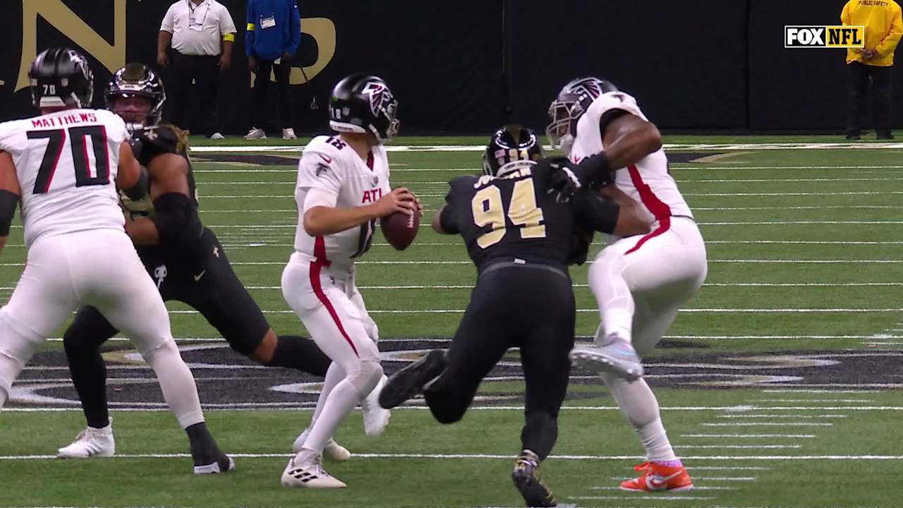 New Orleans Saints defensive lineman Cam Jordan delivers strip-sack vs ...