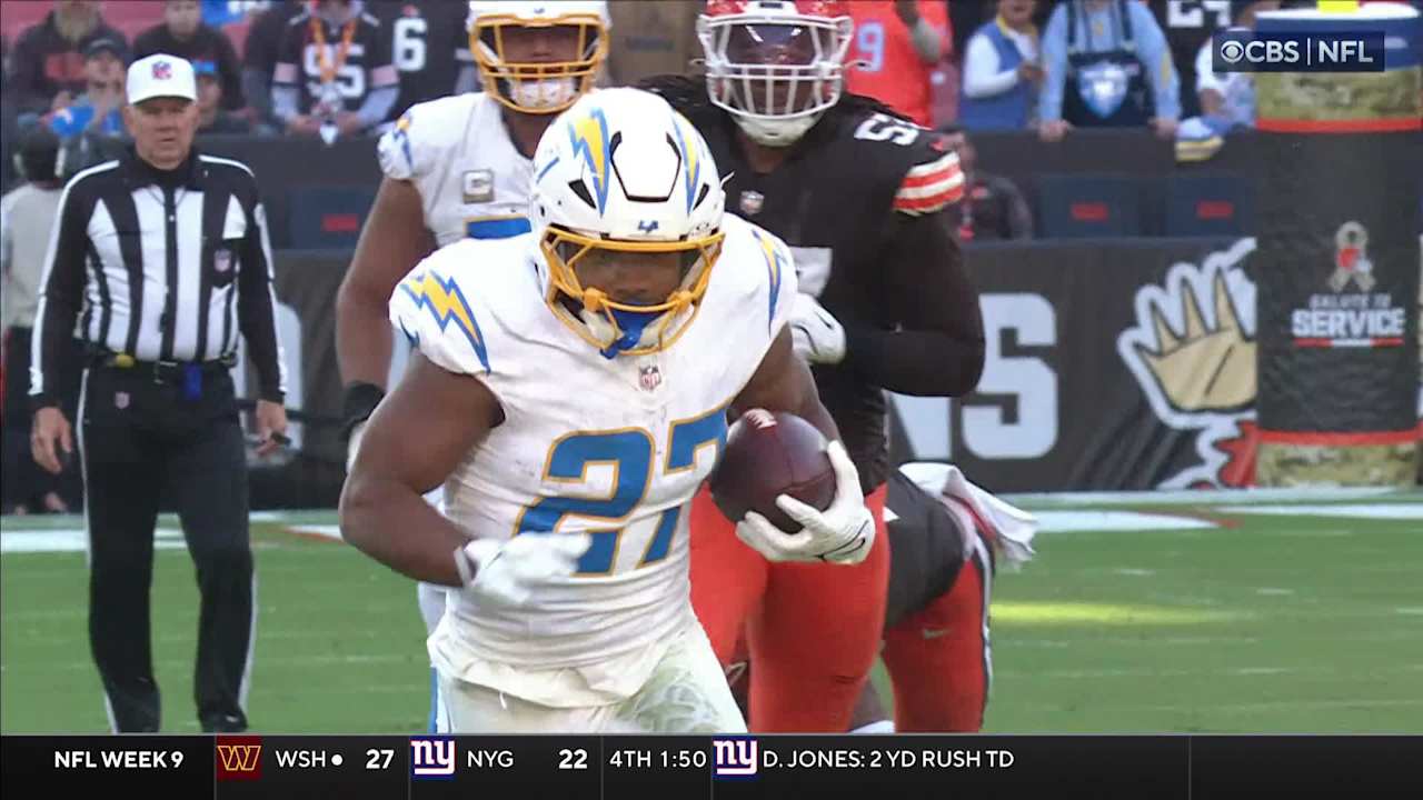 Los Angeles Chargers running back J.K. Dobbins unleashes wicked juke ...