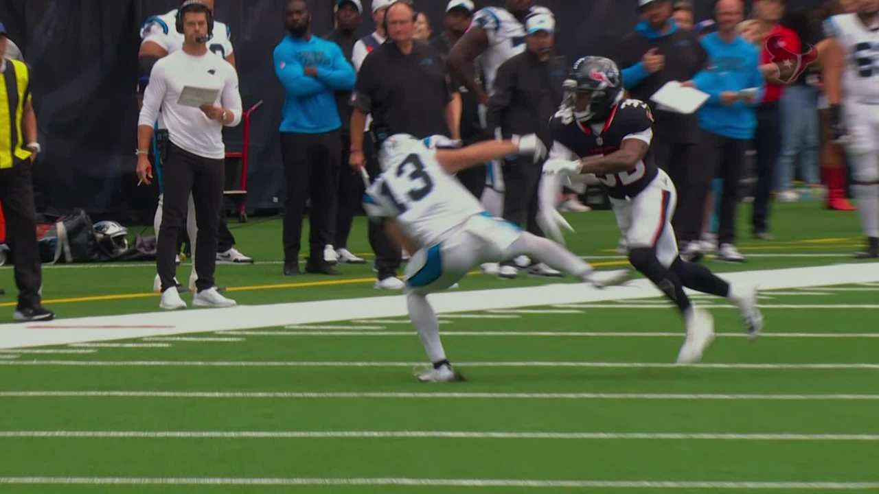 Houston Texans cornerback Jaylin Smith's hit-stick tackle ends Carolina ...