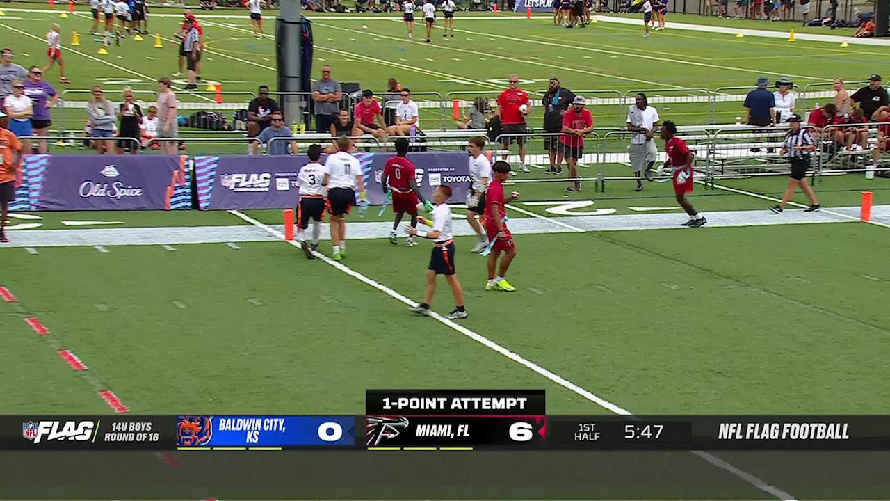 Showtime Falcons wide receiver Jacques Major runs into end zone for ...