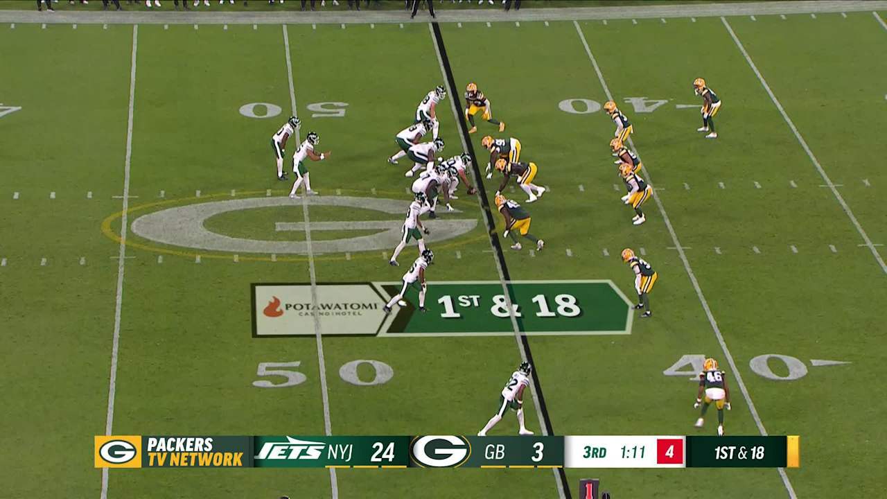 New York Jets rookie running back Donovan Edwards sheds tackle with ...