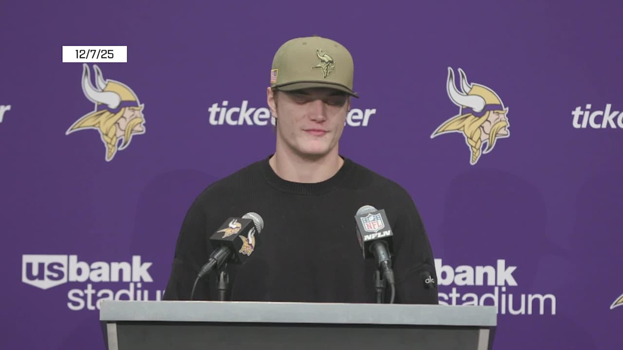 Minnesota Vikings quarterback J.J. McCarthy on the importance of ...