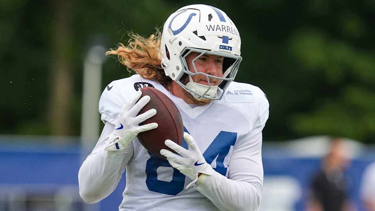 Colts rookie TE Tyler Warren starting to find his fit at training camp: 'We're putting a lot on ...