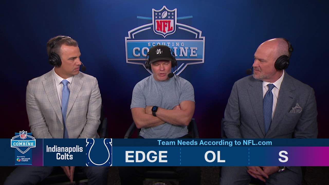 Indianapolis Colts general manager Chris Ballard joins the NFL combine ...