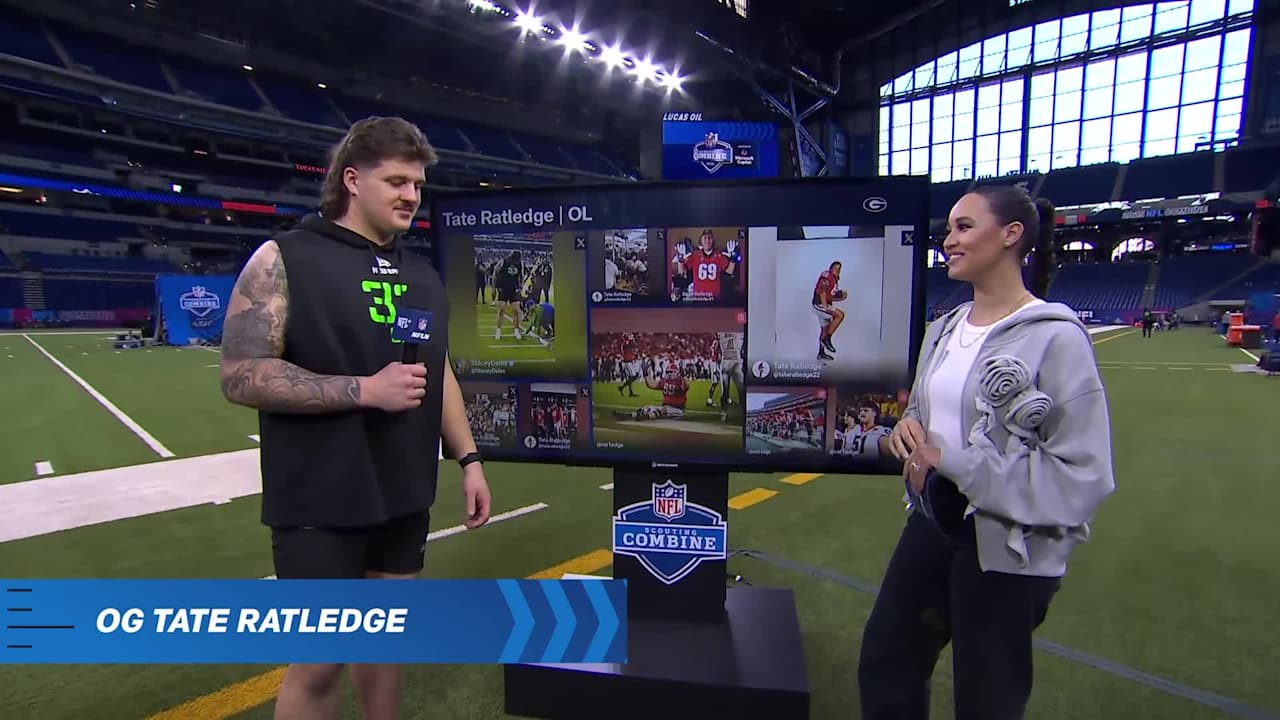 Guard Tate Ratledge previews his 2025 draft night mullet