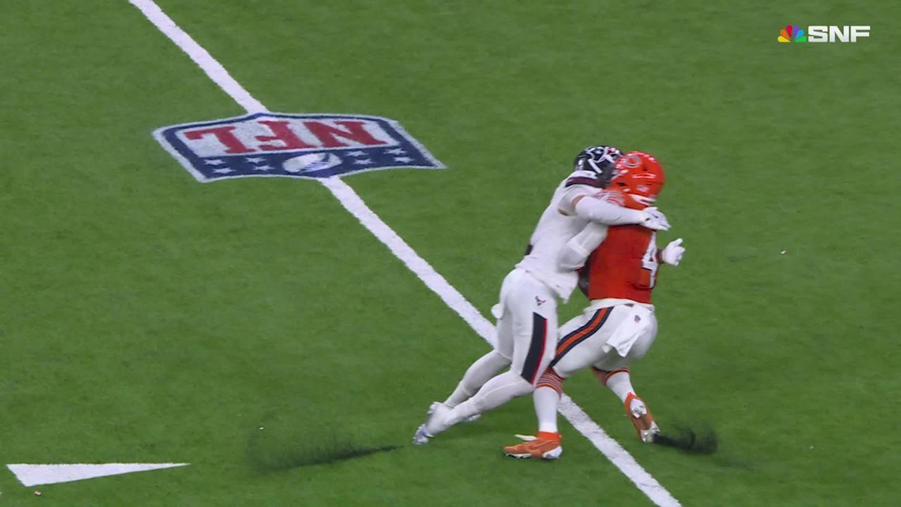 Houston Texans safety Jalen Pitre is a heat-seeking missile as he ...