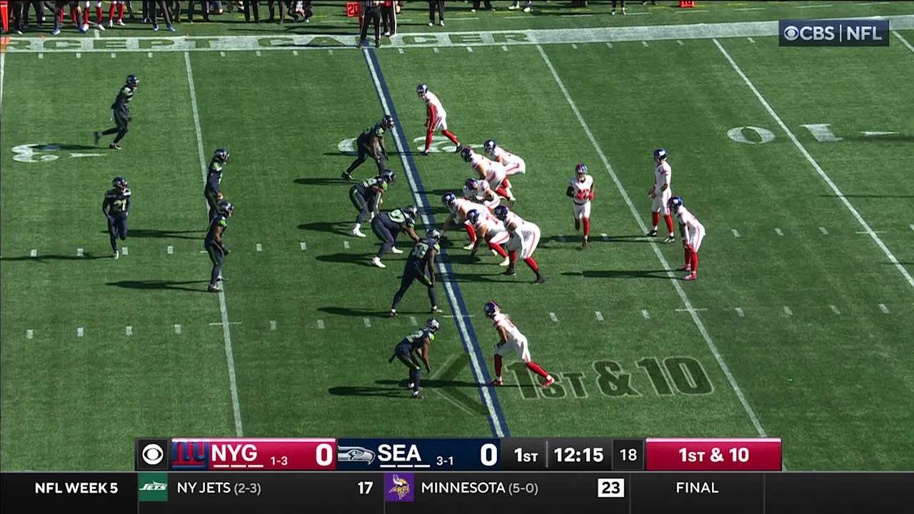 Seattle Seahawks linebacker Derick Hall tracks down New York Giants ...