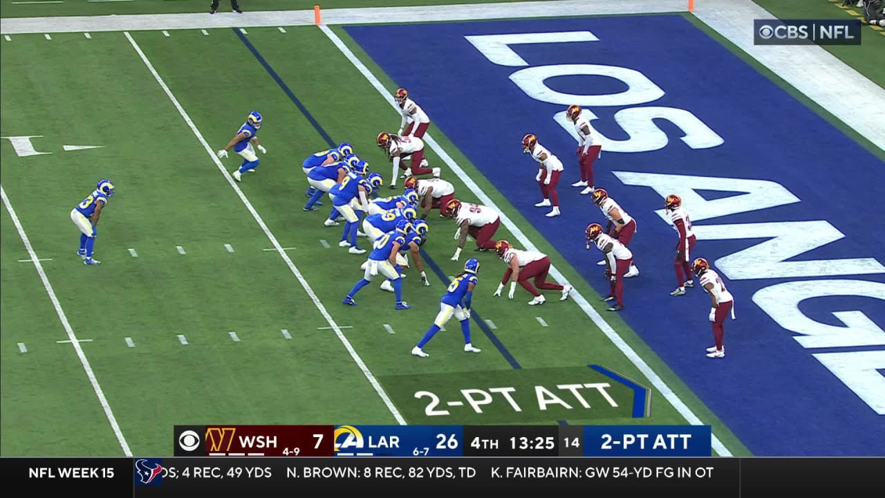Los Angeles Rams running back Kyren Williams puts the Rams up by 21 ...