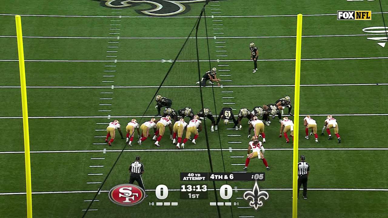 New Orleans Saints' kicker Blake Grupe's 40-yard field goal flies wide ...