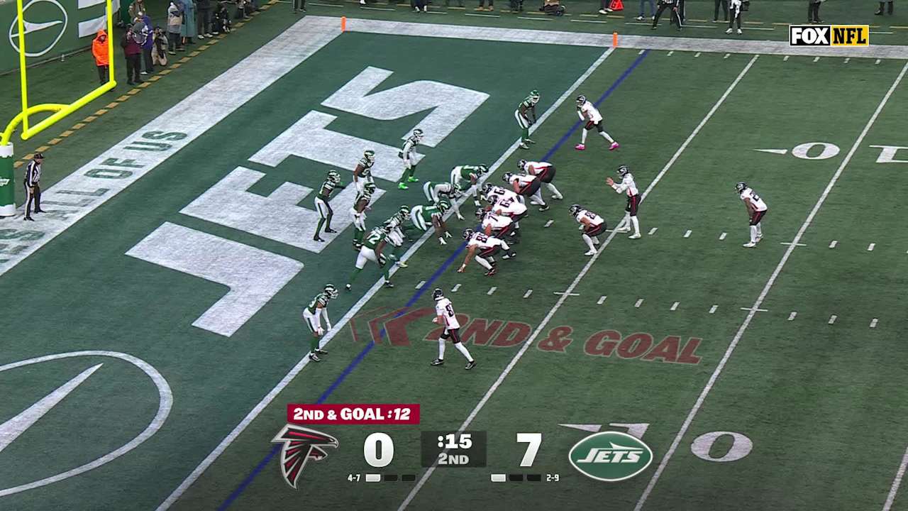 Atlanta Falcons running back Tyler Allgeier's eighth TD run of 2025 ...